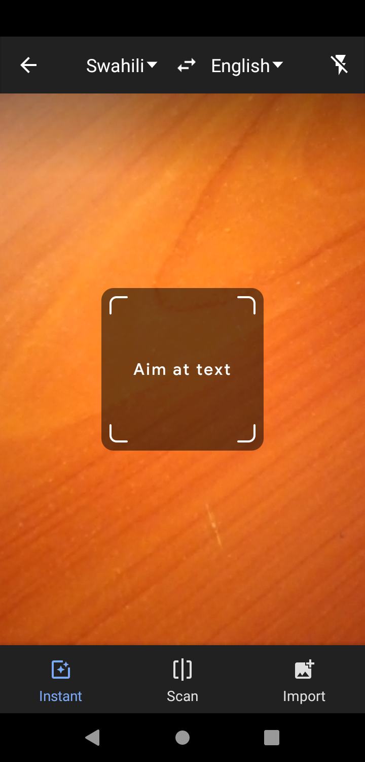 Google Translate Instant Camera feature now supports Swahili