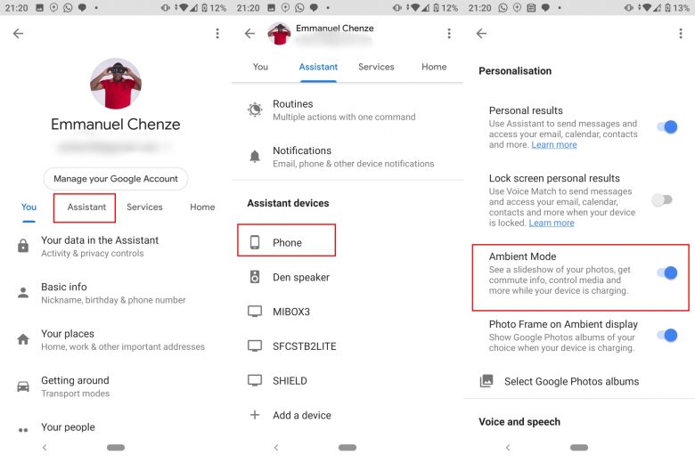How to enable Ambient Mode on Android