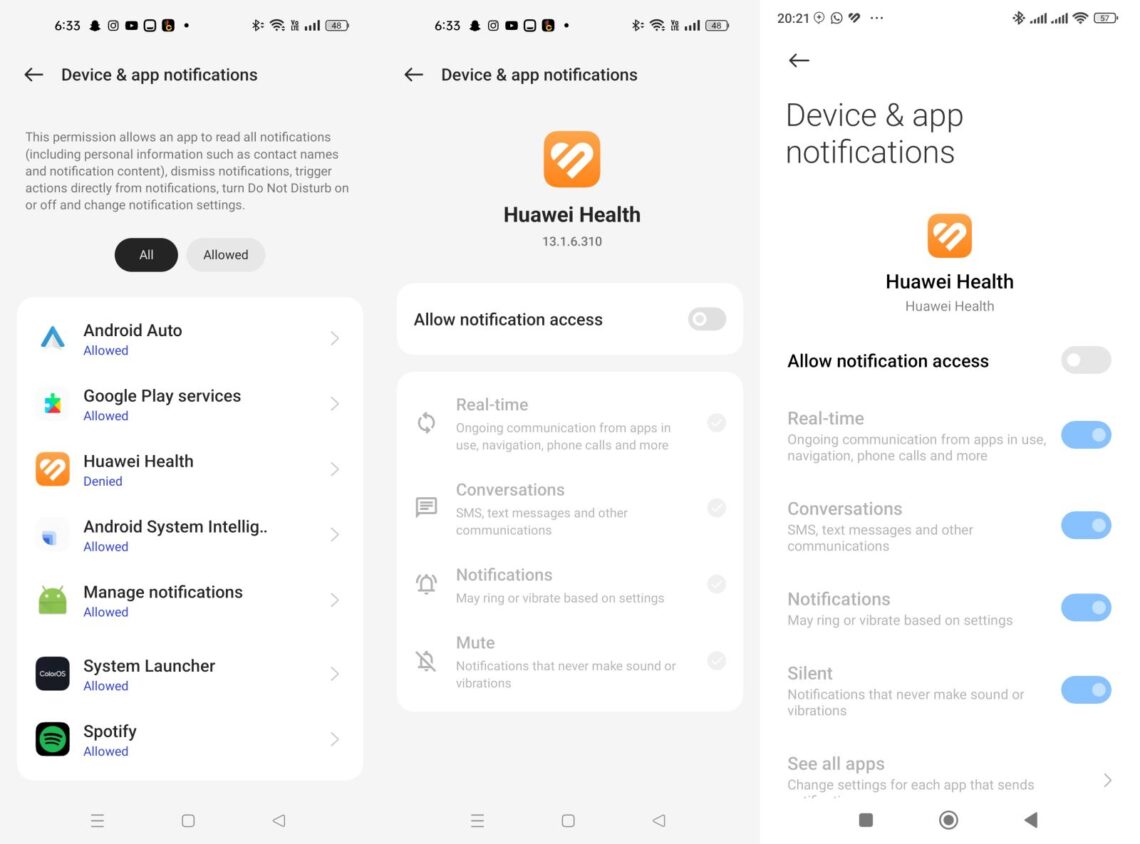 How to bypass Android's restricted apps setting and use Huawei Health